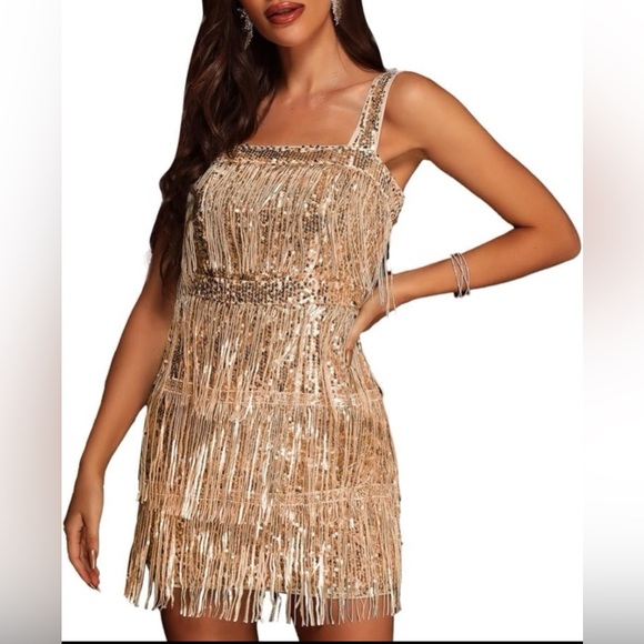 Dresses | Taylor Swift Fearless Gold Fringe Dress | Poshmark
